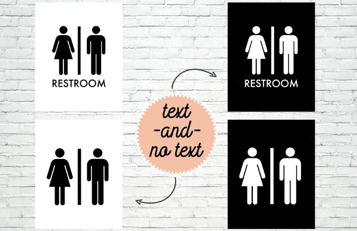 25 Printable Bathroom Signs - Unix Commerce